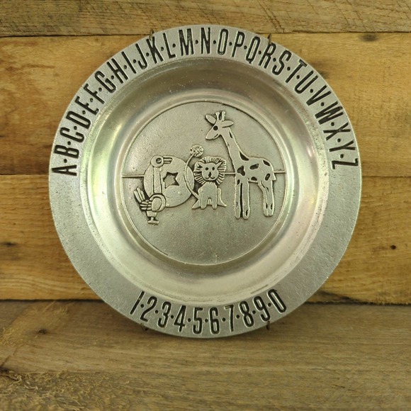 Pewtarex | Other | Vintage Pewtarex Pewtarex Pewter Alphabet Abc ...